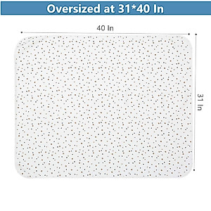 AMIATCH Baby Waterproof Bed Pad - Washable Wetting Pads for Toddler Children Baby Crib Waterproof Mattress Pad Potty Training Pads Reusable Underpads Bed for Kids Adult Pets(Dolphins)