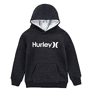 Hurley Boy's One and Only Pullover Hoodie (Little Kids) Black 7 Little Kids