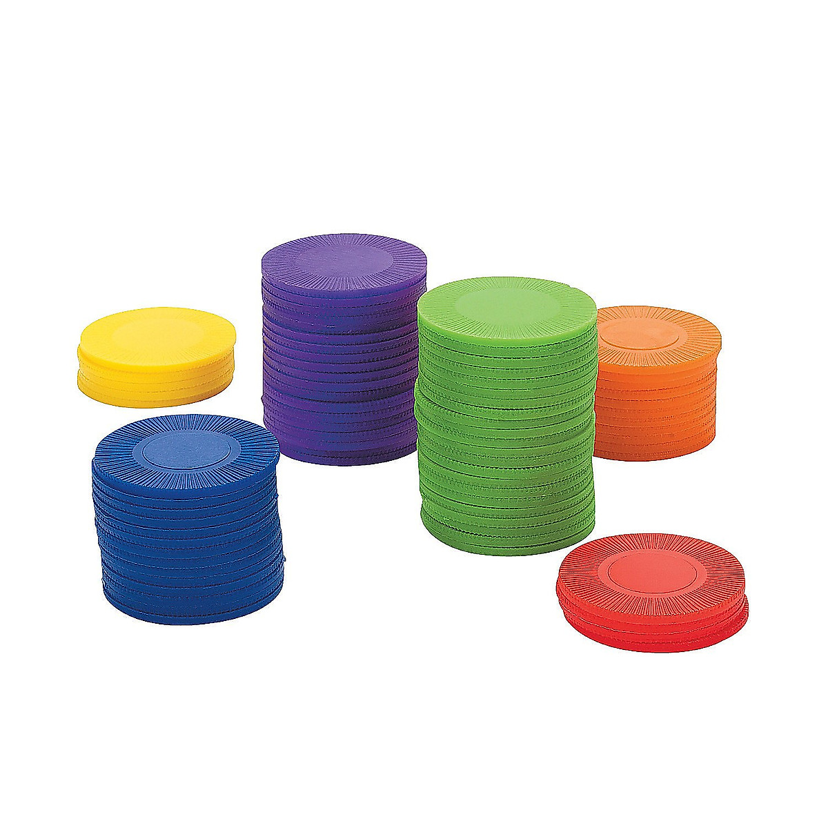 Fun Express Stackable Counting Chips - 600 Pieces - Educational and Learning Activities for Kids