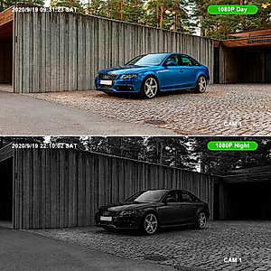 SEBIKAM Wireless Security Camera System with 10.1" HD Monitor, 10CH Expandable Home Surveillance System, IP66 Weatherproof 4pcs 2K/3MP Indoor Outdoor Cameras, Night Vision, Motion Detection (No HDD)