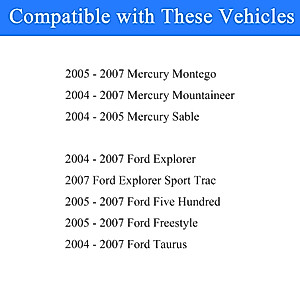 ZZCSZ FC1058 Gas Cap 6L2Z-9030-F Replacement Fuel Tank Cap Compatible with 2004-2007 Ford Explorer, Explorer Sport Trac, Five Hundred, Freestyle, Taurus | 2004-2007 Mercury Montego, Mountaineer, Sable