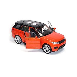 KiNSMART Range Rover Sport 5" 1:38 Scale Die Cast Model Toy SUV Orange