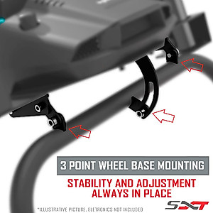 Extreme Sim Racing Wheel Stand Cockpit SXT V2 Racing Simulator - Racing Wheel Stand RED Edition For Logitech G25, G27, G29, G920, G923, Thrustmaster And Fanatec - WHEEL LOCKS INCLUDED