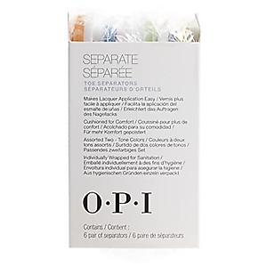 OPI Toe Separators, Pedicure Essentials, 6 Count