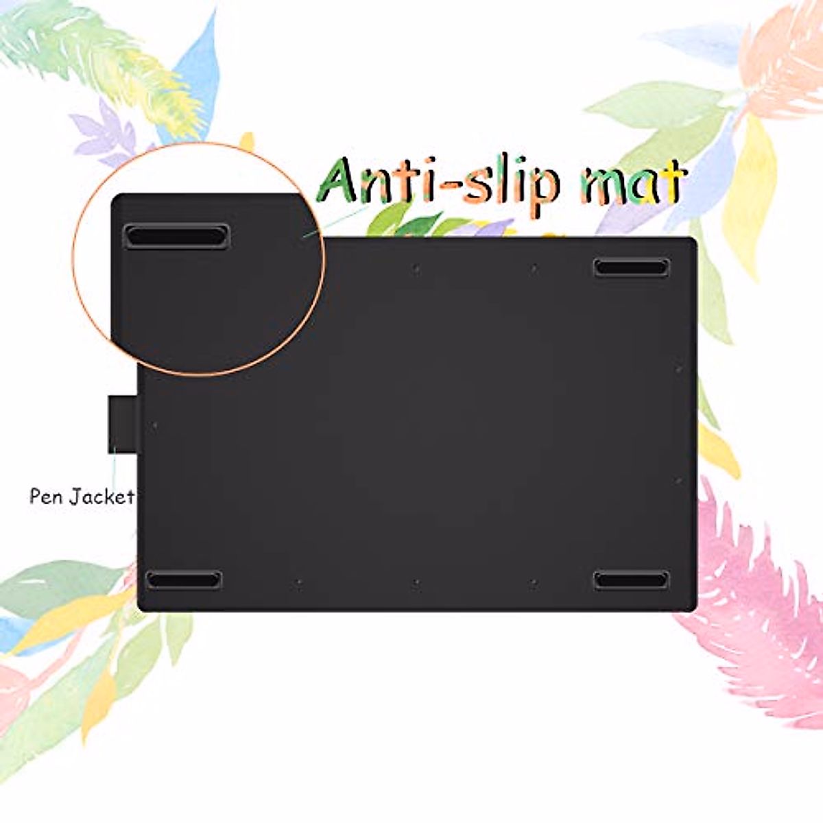 Drawing Tablet GAOMON M106K PRO 10 x 6.25 inches Large Graphic Tablet, Digital Art Tablet Supports Tilt Function with 12 Shortcut Keys, Battery-Free Stylus, Work with Mac, Windows PC & Android