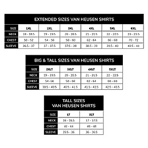 Van Heusen Men's Big Wrinkle Free Long Sleeve Button Down Shirt, Riviera Blue, 5X-Large Tall