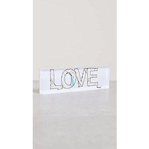 Kerri Rosenthal Women's Love Block of Love, Zig Zag Pink, One Size