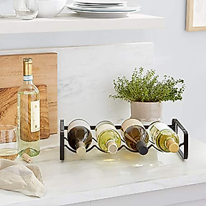 Amazon Basics Tabletop Stackable Wine Rack