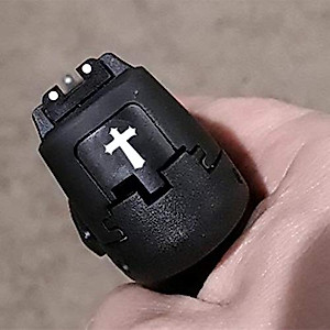 SHOOSPORT Laser Engraved Aluminum Rear Cover Slide Back Butt Plate for Taurus G2 G2C G3 G3C 9mm & Millennium PT111 G2 PT140 and P709 P740 G2S G3S, Cross