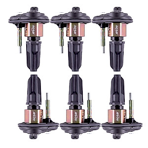 MAS Set of 6 Ignition Coils Pack UF303 & OEM Spark plugs Compatible with Chevrolet Trailblazer Colorado Buick Rainier GMC Canyon Envoy Hummer H3 Isuzu Olds Saab Replacement for UF303 GN10114 52-1743