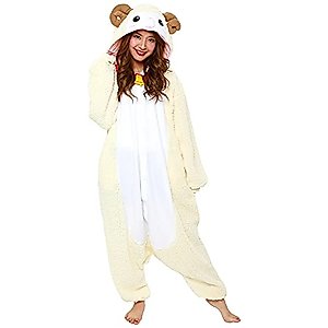 SAZAC Sheep Kigurumi Onesie Jumpsuit Halloween Costume