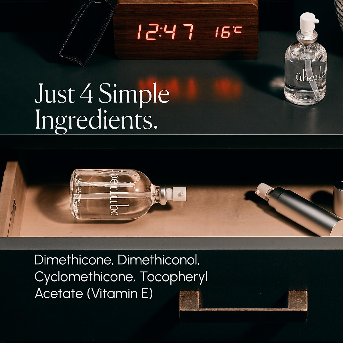 Uberlube Silicone Base Lube - Unscented Silicone Lubricant Personal Lubrication : Latex Safe Privacy Sex Lube Liquid for Couples Women & Men - Flavorless, Vaginal & Anal - 112ml