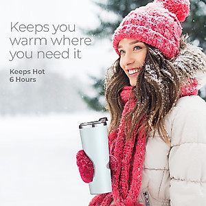 SIPX™ Triple-Insulated Tumblers - 22oz. Premium Modern Tumbler With Lid, insulated Cup Keeps Hot For 6 Hours, Stainless Steel Tumbler Made Of Sustainable Material, Coffee Travel Mug For Home & Office