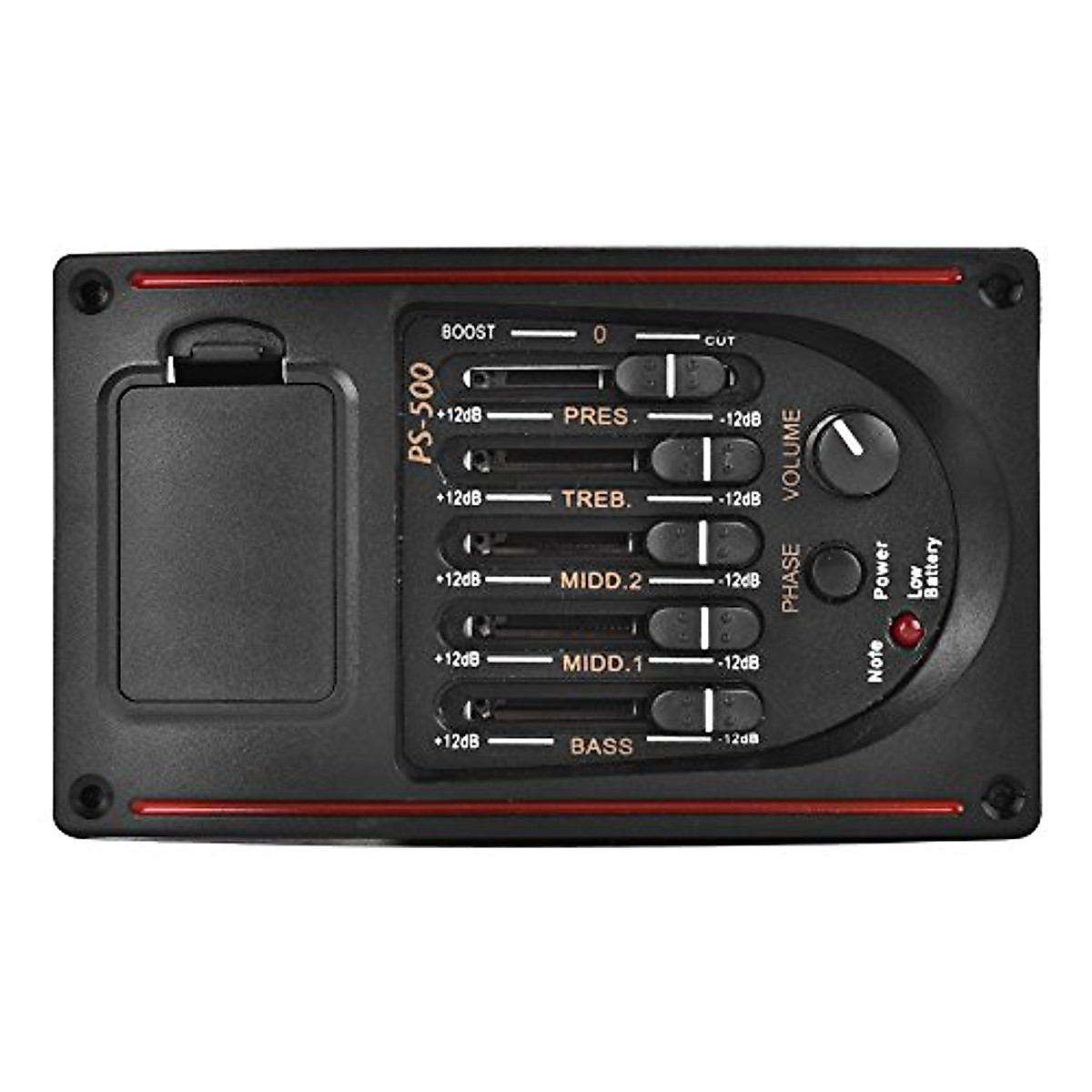 Vbestlife Equalizer Digital Tuner Pickup for Acoustic Guitar (Black)