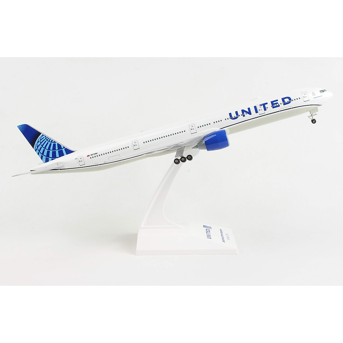 Daron SkyMarks United 777-300ER 1/200 w/Gear SKR1054 2019 Blue Livery, White