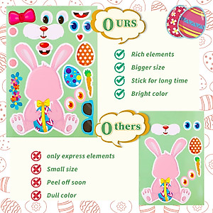 Zonon Make a Sticker for Kids, 36 Sheets Make an Face Animal Face Decals, Make Your Own Stickers for Birthday Party Favors, Boys Girls School Reward(Cute Style)