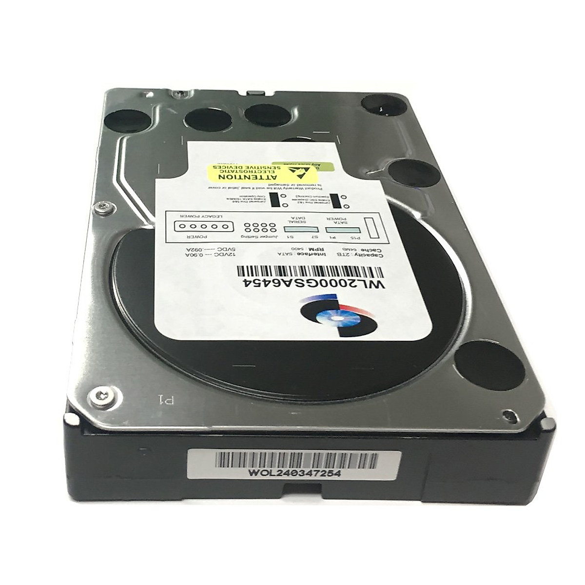 WL 2TB 64MB Cache 5400RPM SATA 6gbps 3.5in Internal Hard Drive