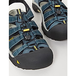 KEEN Men's Newport H2 Closed Toe Water Sandals, Navy/Medium Grey, 10 US