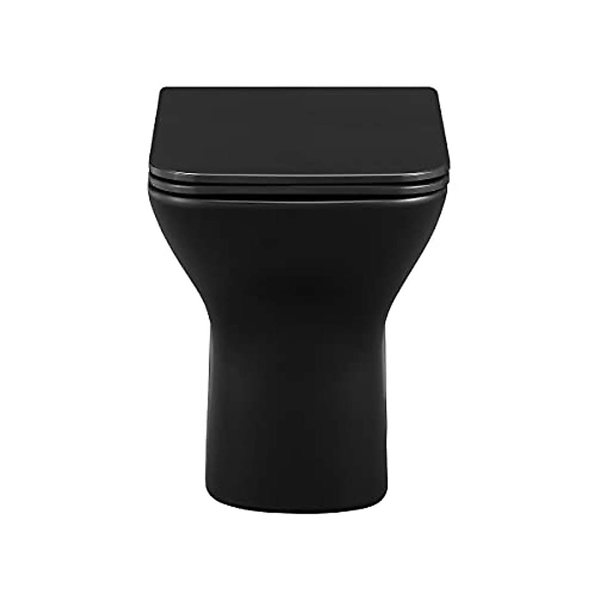 Carre Back to Wall Toilet Bowl in Matte Black