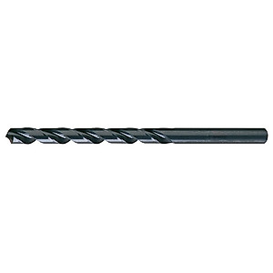 Cleveland C08837 High-Speed Steel General Purpose Taper Length Drill Bit, Steam Oxide Finish, Round Shank, Spiral Flute, 118 Degrees Radial Point, 1/2" Size (Pack of 1)