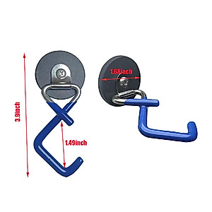 QIAOTLB 2 PCS Magnetic Broom Hook Stainless Steel Broom Holder Do Not Require Drilling for Homes, Kitchens, Warehouses, Refrigerator Metal Surface