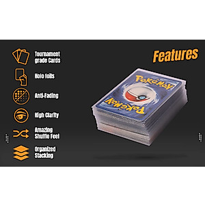 Glorific Mart 500 Penny Card Sleeves - Card Protector Sleeves, Exact fit Clear Card Sleeves for Pokémon and MTG, Soft Card Protectors for Trading Cards, Game Cards and Sports Cards - 2-5/8 x 3-5/8''