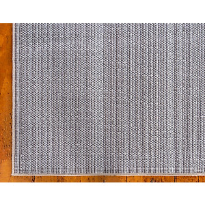 Unique Loom Solo Collection Area Rug - Calabasas (10' x 13' Rectangle, Ivory)