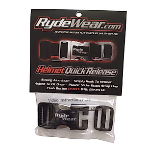 Black Metal Strongest Motorcycle Dirt Bike Helmet Quick Release Helmets Chin Strap Buckle