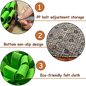 Pet Snuffle Mat for Dogs,Interactive Feed Puzzle for Boredom,Encourages Natural Foraging Skills for Cats Rabbits Dogs Bowl, Dog Treat Dispenser Indoor Outdoor Stress Relief,Travel Portable and Compact