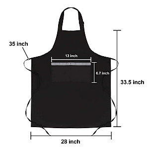 Zihuatailor Dishwashing Dog Grooming Apron for Men, PVC Waterproof Apron for Women with Pockets