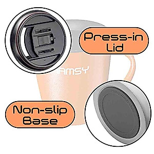 Handmade Barrel Beer Mug with Handle Travel Cup for Outdoor Home and Office 13 oz