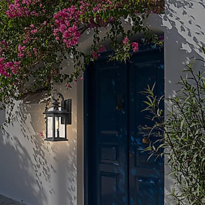 Darkaway Outdoor Lights Fixtures Wall Mount, Outdoor Wall Sconce Lights with Seeded Glass Waterproof Outside Exterior Lights Fixture for House, Front Porch, Patio (2 Pack)