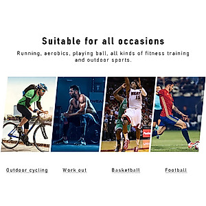 Blaward Basketball Compression Pants with Knee Pads for Men, Workout Running Tights Leggings Sports Athletic Baselayer Black