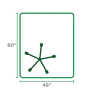 Dimex 46"x 60" Clear Rectangle Office Chair Mat For Low And Medium Pile Carpet, Made In The USA, BPA And Phthalate Free, C532001J