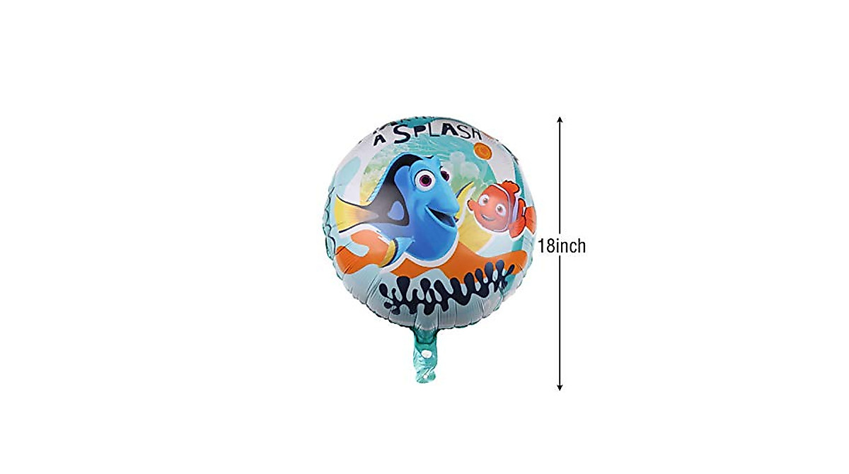 5PCS Finding Nemo Balloons for Kids Birthday Baby Shower Finding Nemo ...
