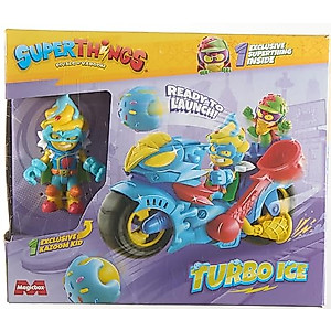 SUPERTHINGS Turbo Ice Scooter with Catapult Ice Cream Ball Launcher, Includes 1 Kazoom Kid and 1 SuperThing