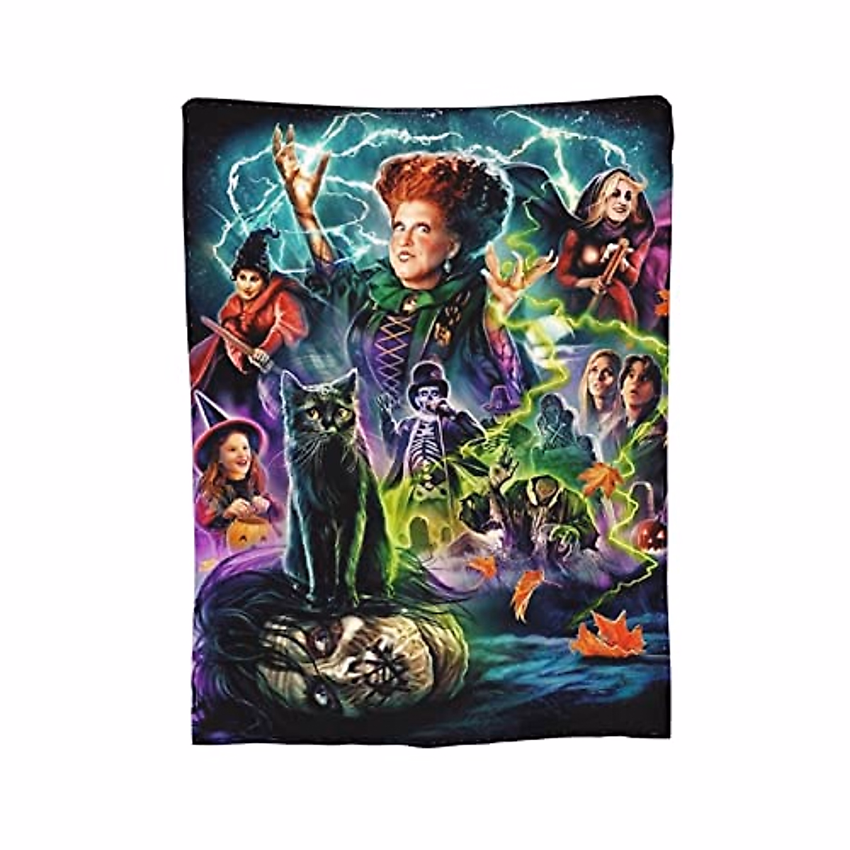 Niubai Halloween Blanket Cartoon Blanket Flannel Fleece Blanket Ultra Soft Lightweight Throw Blanket for Bed Couch Living Room 60''X50''
