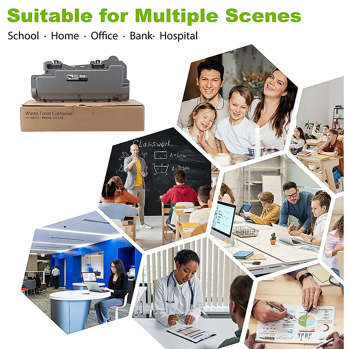 Offstar Compatible VersaLink C7020/C7025/C7030 Waste Cartridge for Xerox VersaLink C7020 C7025 C7030 Waste Toner Cartridge Container Box R5 (115R00128)…