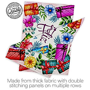 Feliz Dia De La Madre Garden Flag - Set Wood Dowel Family Mother Day Mom Mama Grandma Love Flowers Parent Sibling Relatives Grandparent - House Banner Small Yard Gift Double-Sided 13 X 18.5