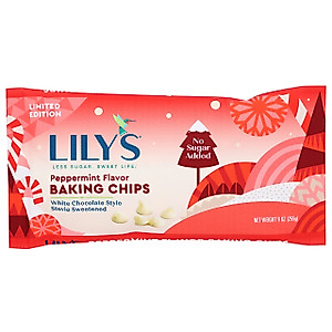 Lilys Chocolate Peppermint Flavor Baking Chips, 9 OZ