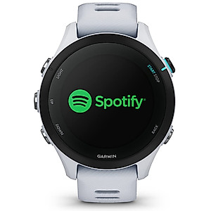 Garmin 010-02641-21 Forerunner 255 Music GPS Smartwatch Whitestone Bundle with 2 YR CPS Enhanced Protection Pack