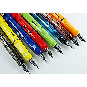 8 PCS Jinhao 599 Fountain Pens Diversity Set Transparent and Unique Style