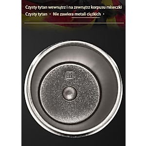 17oz Titanium Coffee Tumbler, Vacuum Insulated Travel Mug Spill Proof with Sliding Lid Reusable, for Hot and Cold Drinks