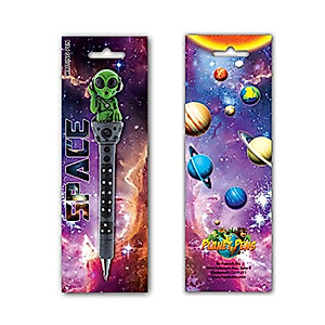 Planet Pens Alien DJ Novelty Pen - Fun and Unique Kids and Adults Ballpoint Pen, Cute Science Fiction Space Writing Pen Instrument For School & Office Desk Decor