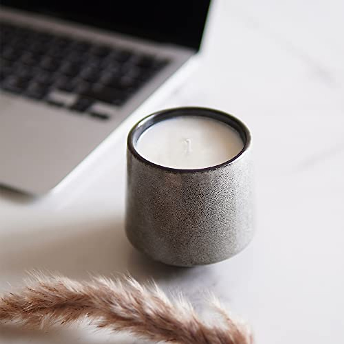 Jasmine Scented Soy Aromatherapy Candle, 8 oz 40 Hour Burn Time, Made with Soy Wax and Essential Oils, Highly Scented Candles for Home with Gift Box