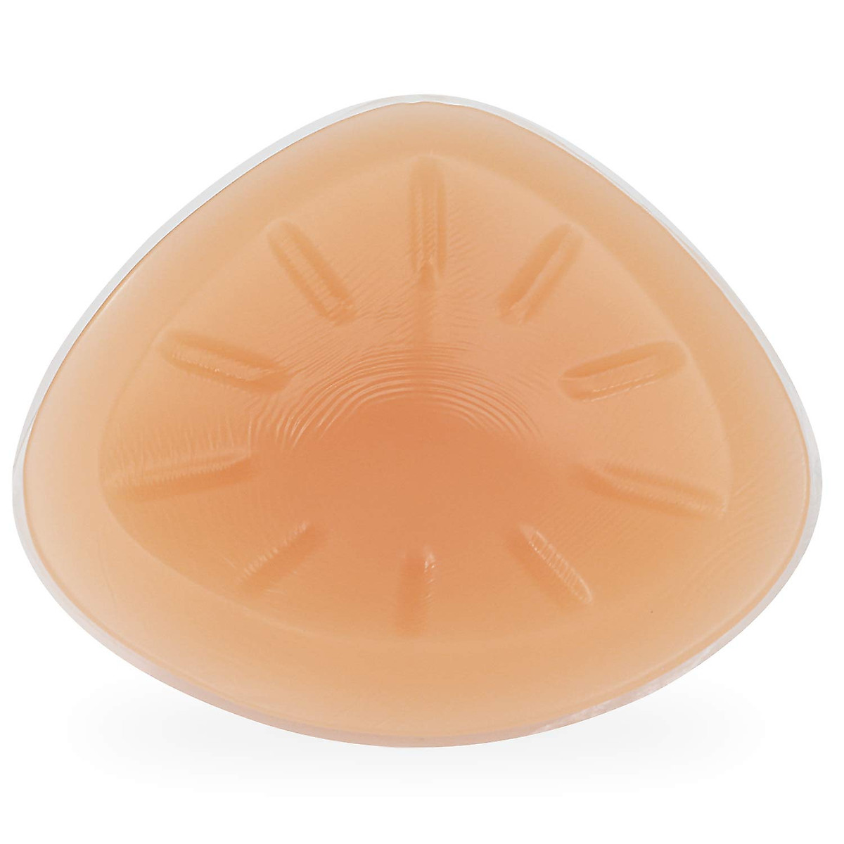 Ecoup A-DD Cup Triangle Silicone Breast Forms Concave Bra Enhancer Inserts Mastectomy Prosthesis 1 Piece (Nude, XXS - 150g（0.33 lb/Piece) - Cup 32B/34A