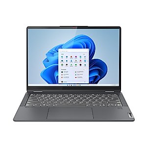 Lenovo IdeaPad Flex 5i - (2023) - Everyday Notebook - 2-in-1 Laptop Computer - Windows 11-14" WUXGA Touchscreen - 8GB Memory - 256GB Storage - Intel Core i3-1215U - Fingerprint Reader - Storm Grey