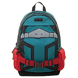 Bioworld My Hero Academia Deku Suit Up 16" Laptop Backpack & Snapback Hat Combo Set