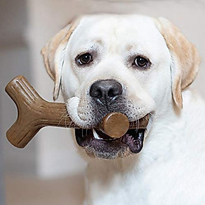 Benebone Bacon Stick Durable Dog Chew Toy for Aggressive Chewers, Real Bacon, Made in USA, Giant