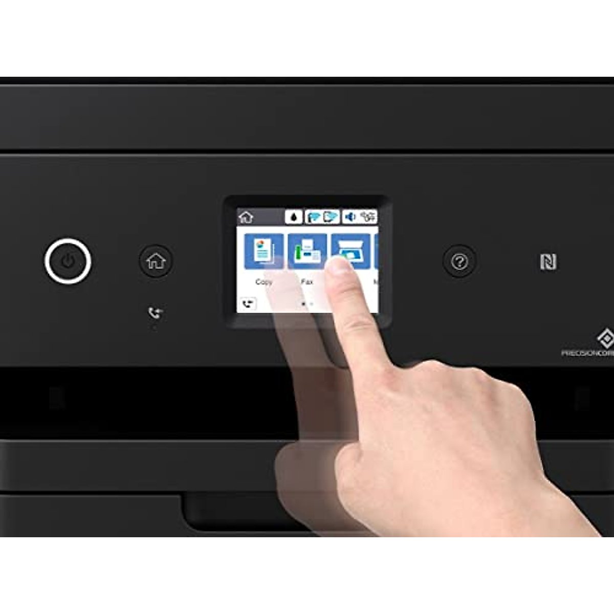 Epson Workforce WF-2860 All-in-One Wireless Color Inkjet Printer, Black - Print Scan Copy Fax - Ethernet NFC Auto 2-Sided Borderless Printing, 14 ppm, 4800 x 1200 dpi, 30-Sheet ADF, Voice Activated